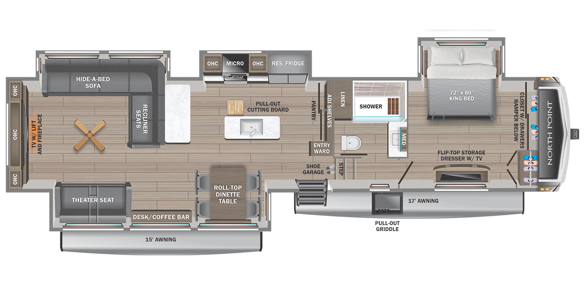 2025 North Point - Luxury Fifth Wheel RV | Jayco, Inc
